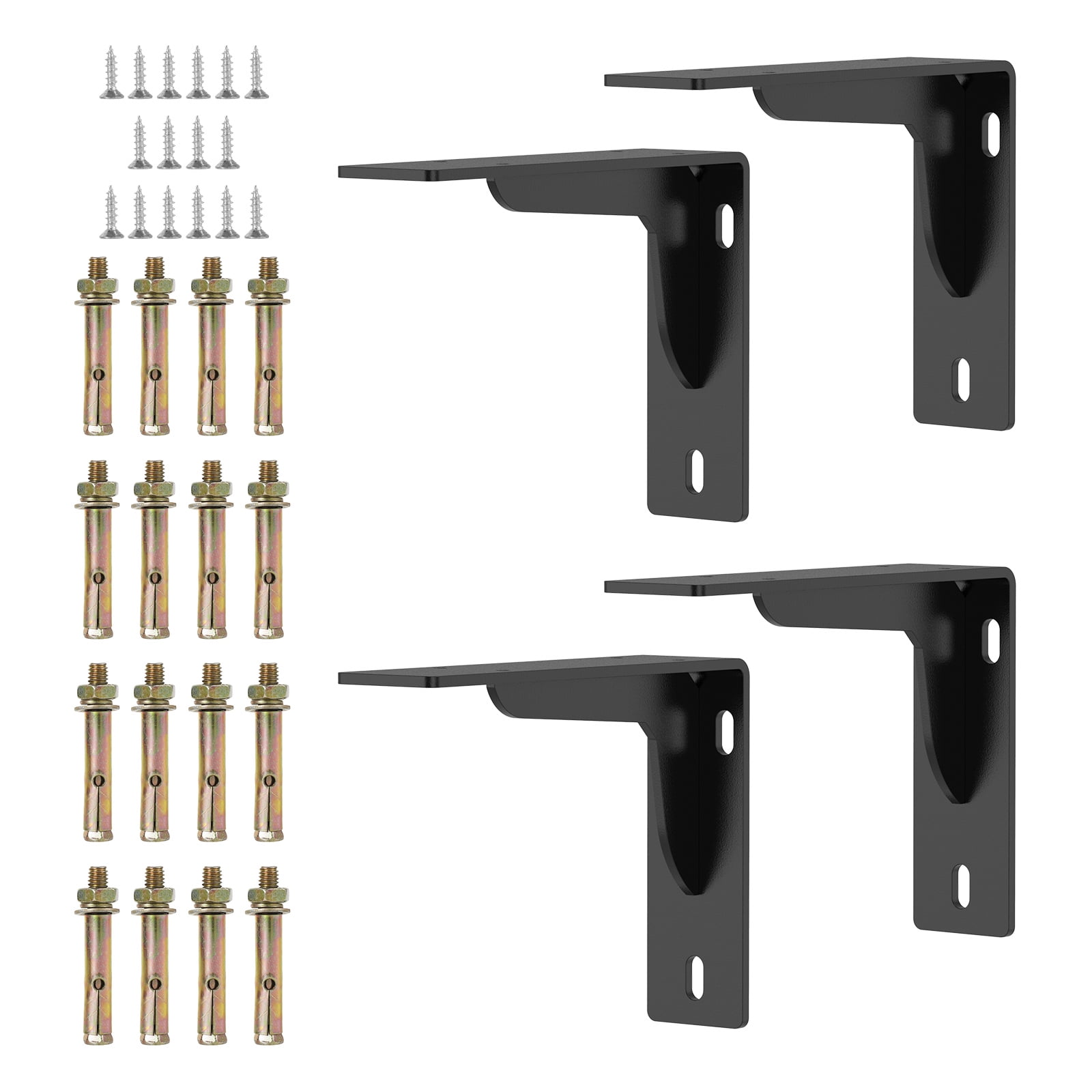 4Pcs L Shape Shelf Bracket Stainless Steel 90 Degree Shelf Support ...