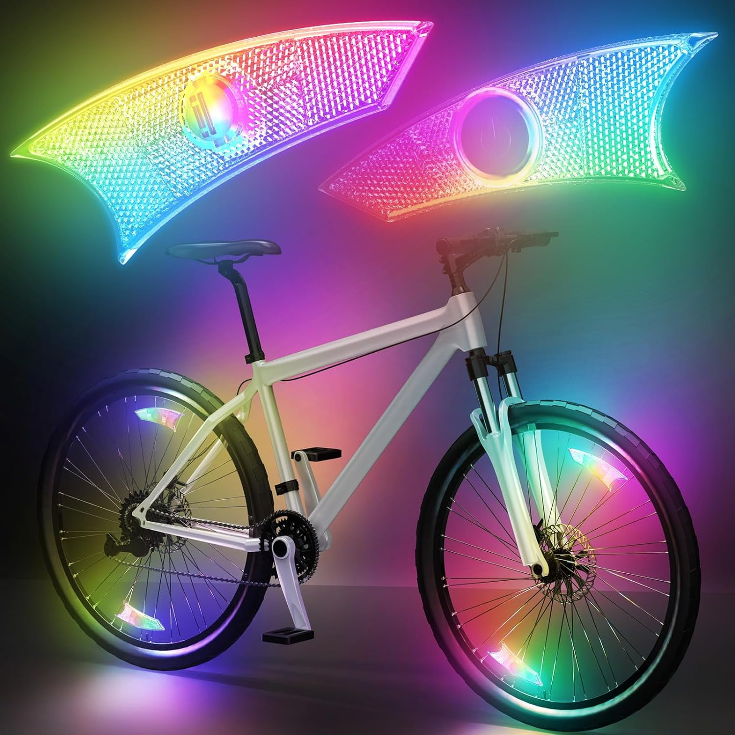 4pcs Led Bicycle Spoke Lights 3 Mode Bike Wheel Lights Waterproof