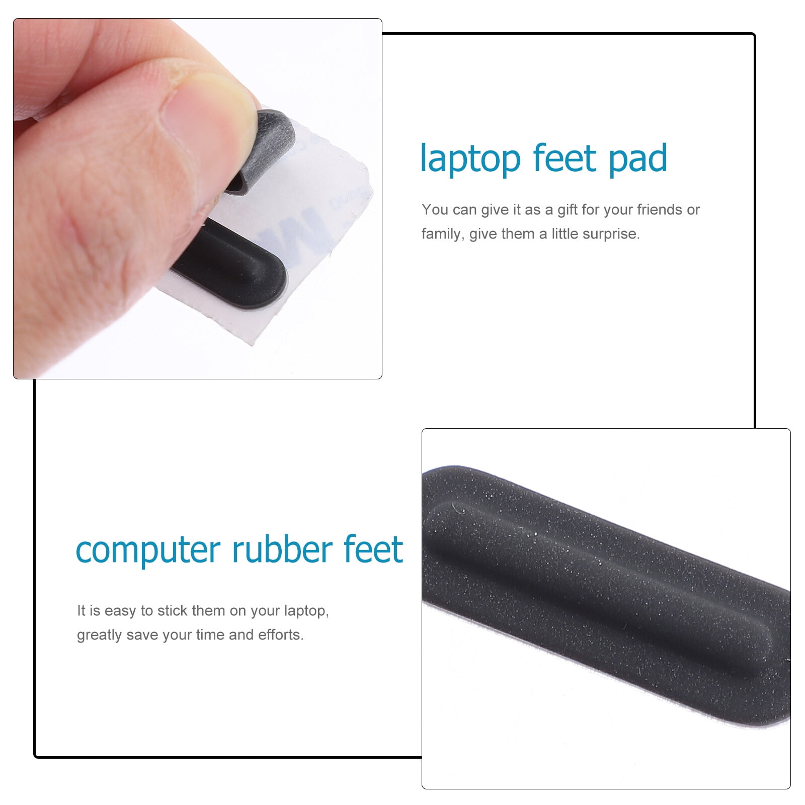 Rubber Feet For Electronics 4pcs Laptop Rubber Feet Strips For Surface ...