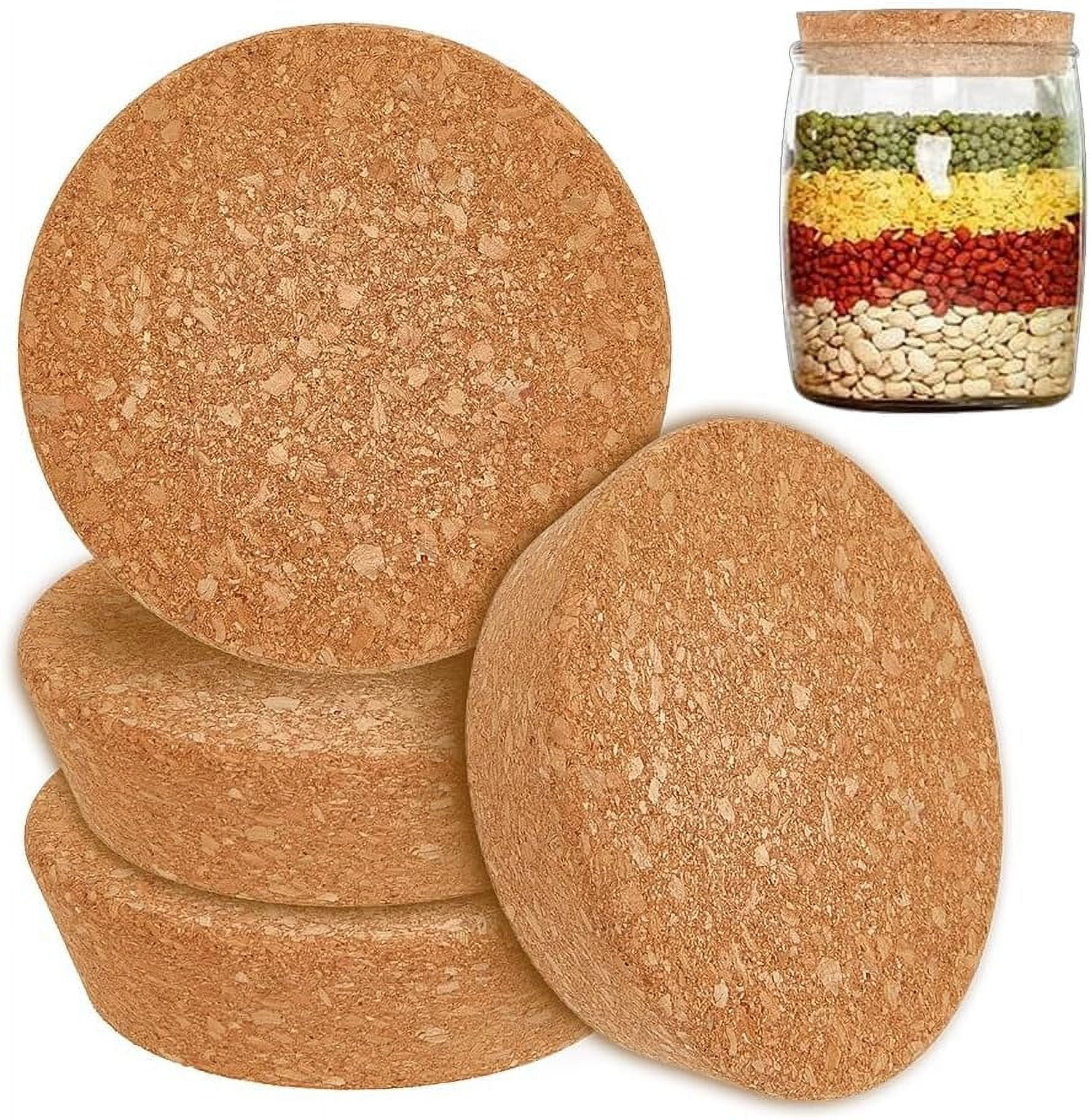 4Pcs Large Cork Stoppers Cork Bottle Stoppers 2.9-3.2 Inch Tapered Cork ...