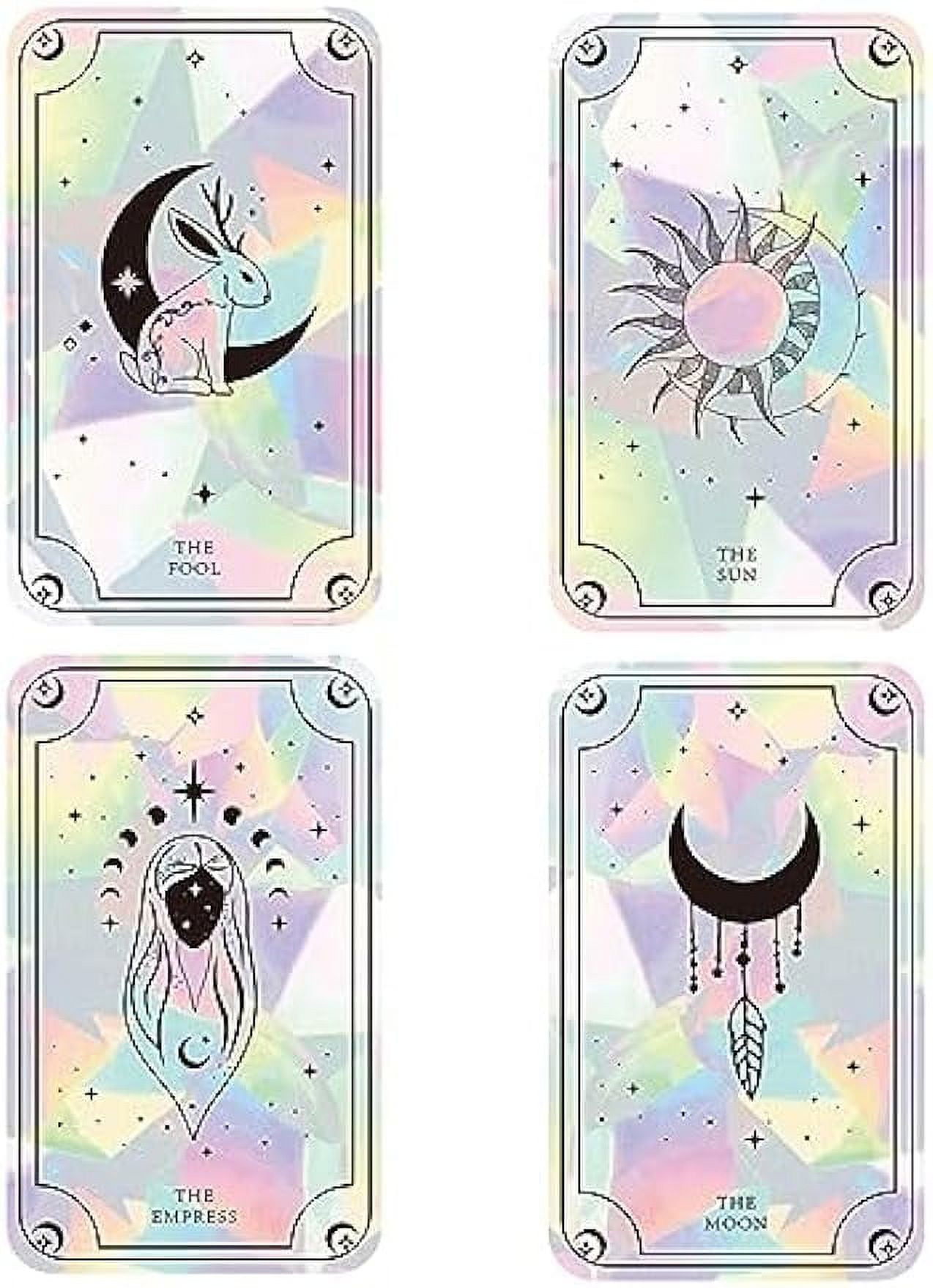4Pcs Laser Window Sticker Adhesive Static Stickers Moon Phase Pattern ...