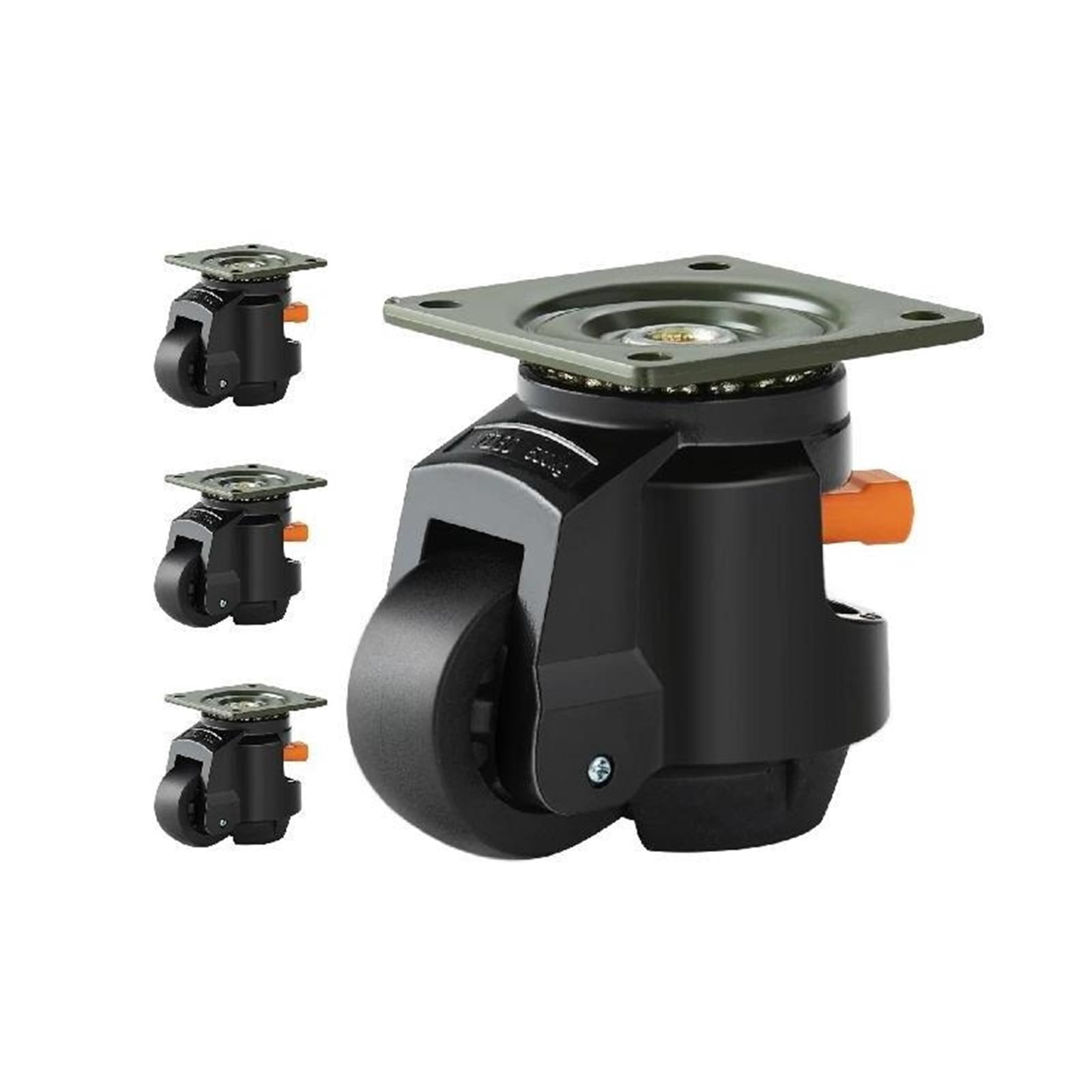 4Pcs Leveling Casters Heavy Duty Swivel Caster Wheels With Handle ...