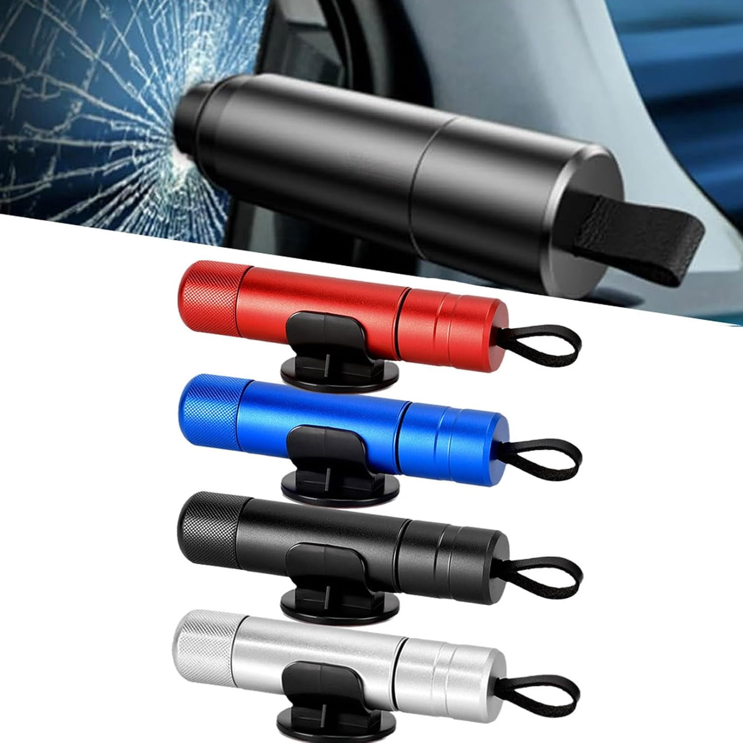 4Pcs Life Hammer Car Escape Tool and Seatbelt Cutter, Car Safety Hammer ...