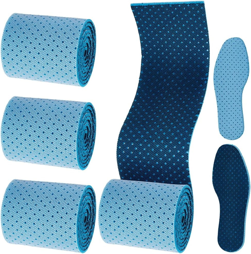 4Pcs Light Blue All-Day Comfort Insoles DIY Self-Cut Foam Insoles - Non ...