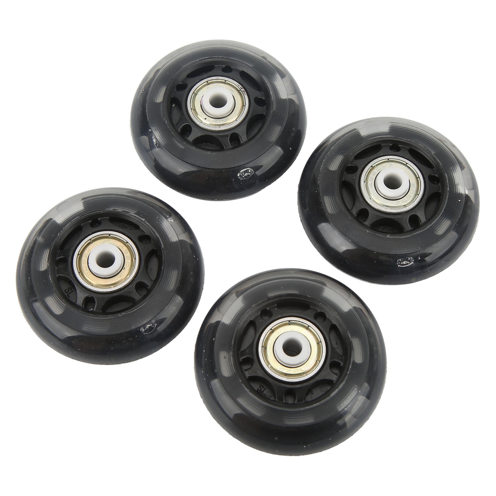 4Pcs Light Up Roller Skate Wheels 63mm PU Flash Inline Skate Wheels for ...