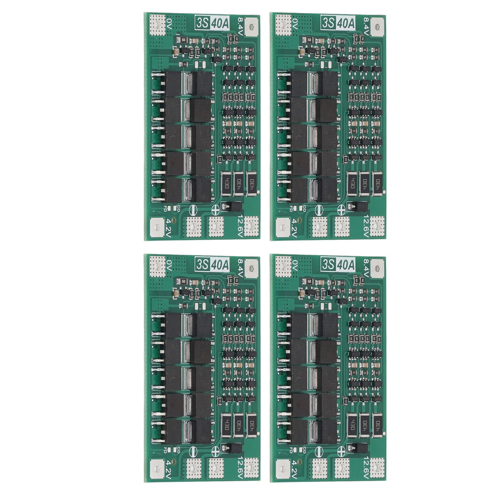 4Pcs Lithium Battery Protection Board PCB 3 String MOS Transistor ...