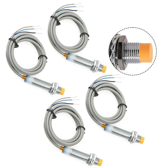 4Pcs Lj12A3 Series For M12 Inductive Proximity Switch Sensor 4Mm Metal ...