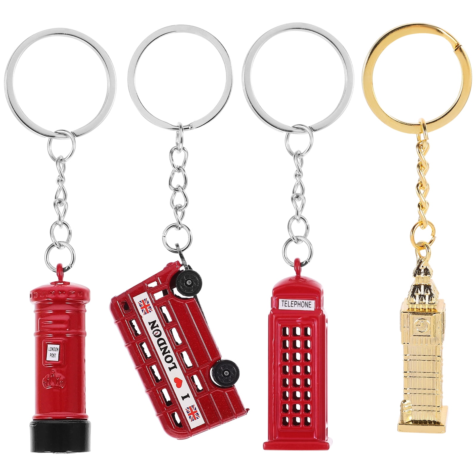 Vosarea London Souvenirs Keychain Set Great for Decoration with Sturdy ...