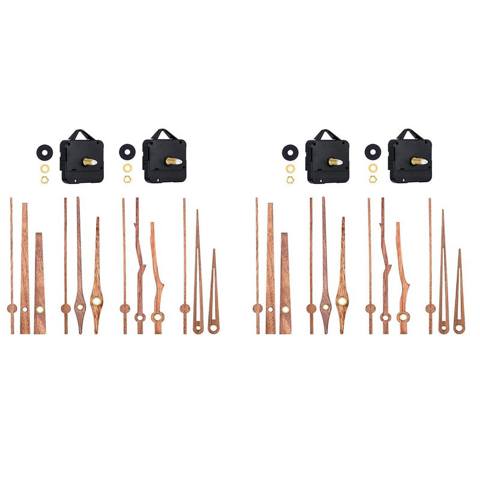 4Pcs Long Shaft Quartz Clock Motor Kit Movement Mechanism with 12 Inch ...