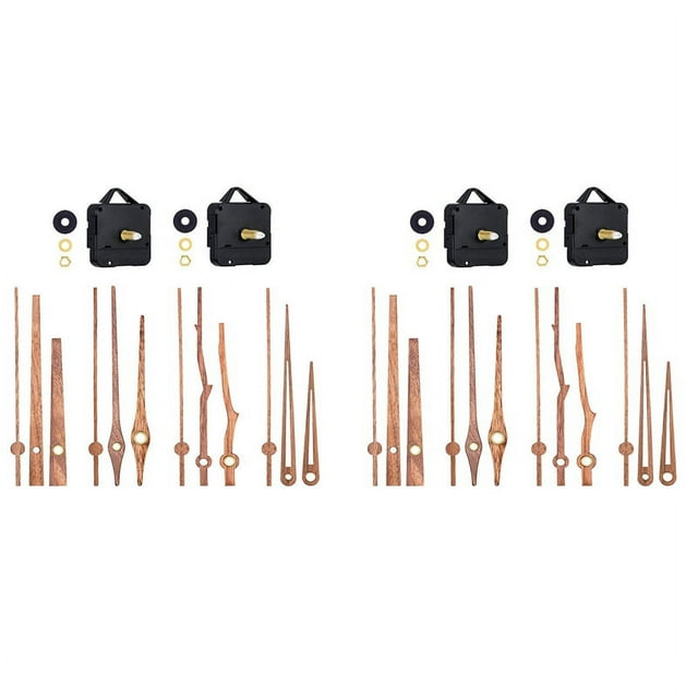 4Pcs Long Shaft Quartz Clock Motor Kit Movement Mechanism with 12 Inch ...