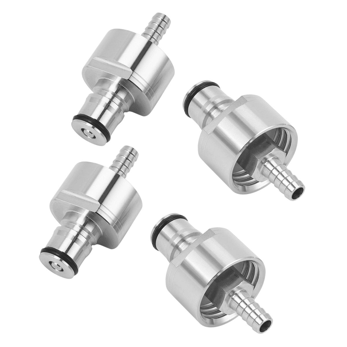 4Pcs/Lot 304 Stainless Steel Carbonation Cap 5/16 Inch Barb, Ball Lock ...