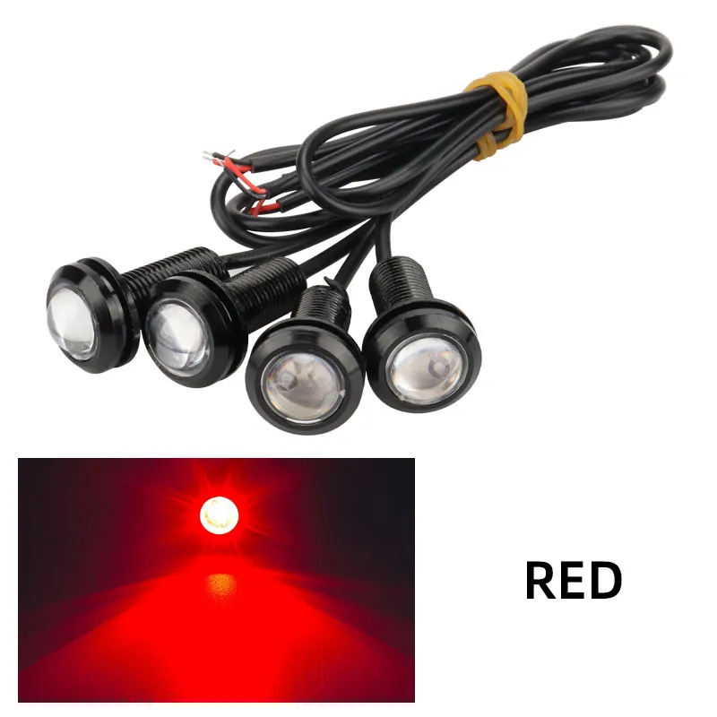 4Pcs/Lot DRL Led Daytime Running Lights for Motorcycle Car 18MM Eagle ...