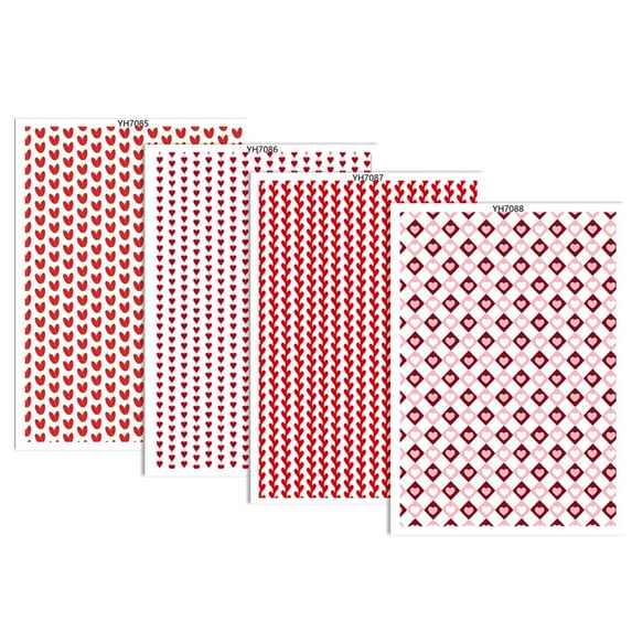 4Pcs Love Heart Clay Transfer Paper for Clay Earring Jewelry Making ...