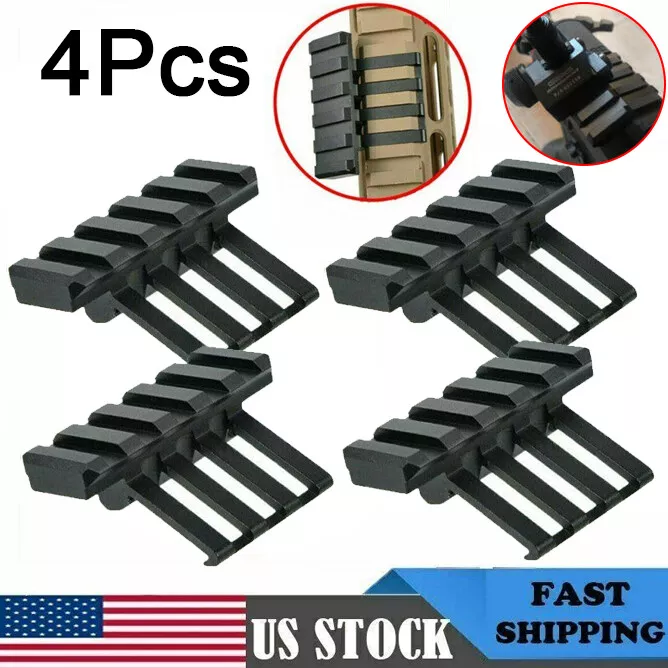4Pcs Low Profile Tactical 45 Degree Offset Angle Mount Picatinny Weaver ...
