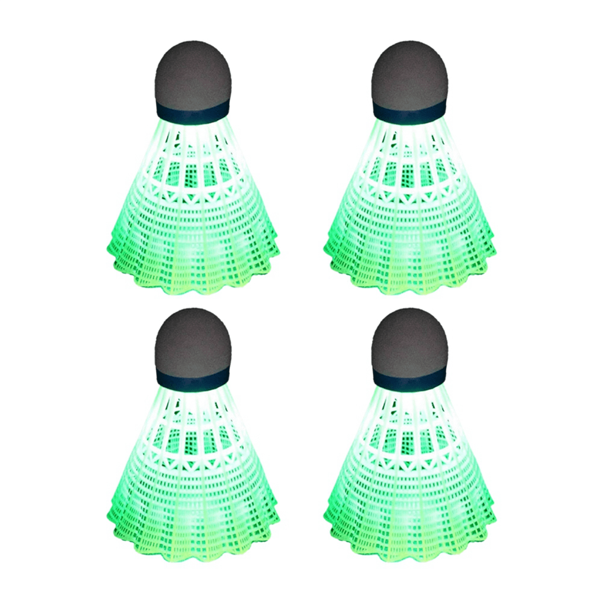 4Pcs Luminous Badminton Balls LED Foamed Plastic Sport Badminton Light ...