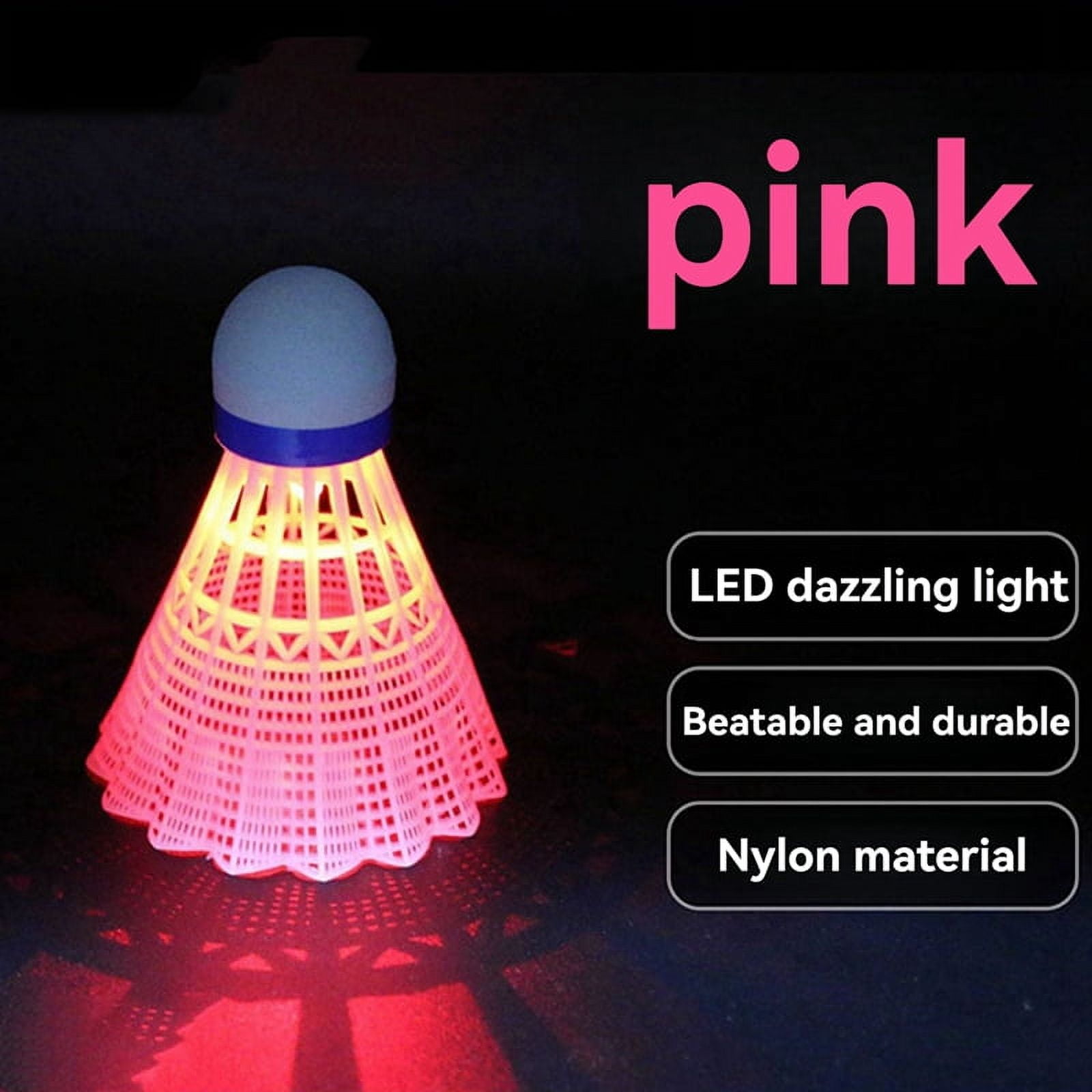 4Pcs Luminous Badminton Balls LED Foamed Plastic Sport Badminton Light ...