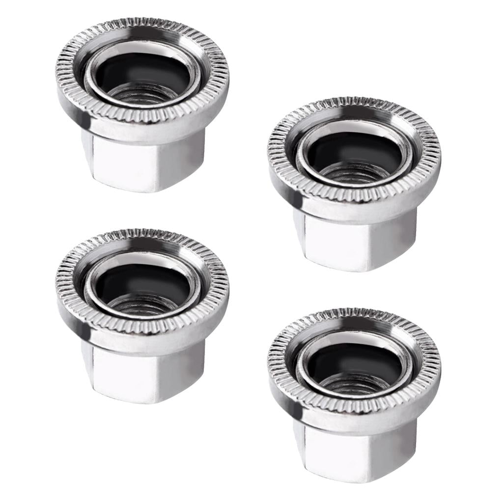 4Pcs M10 Road Bike Wheel Screw Nuts BMX Mounting Hardware Bolts 22mm ...