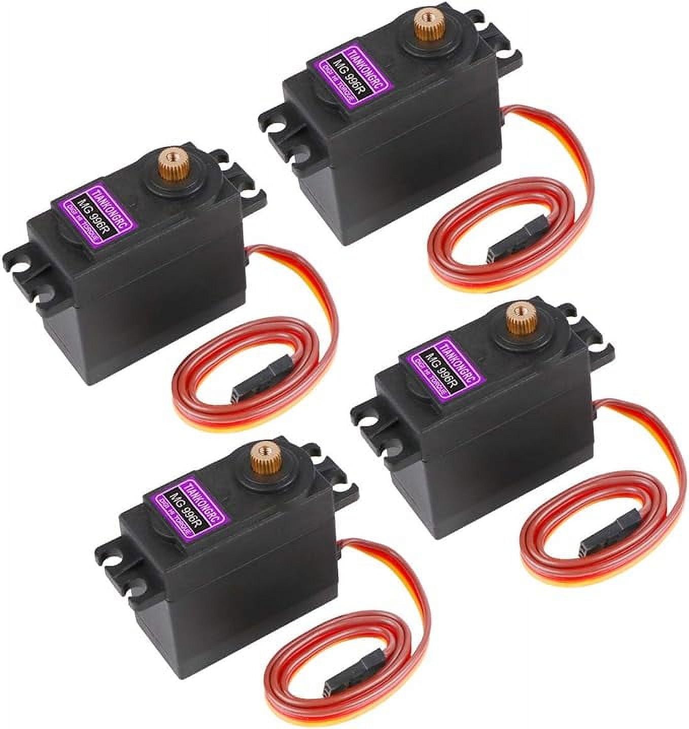 4Pcs MG996R Servo Metal Gear Torque Digital Servo Motor for Smart Car ...