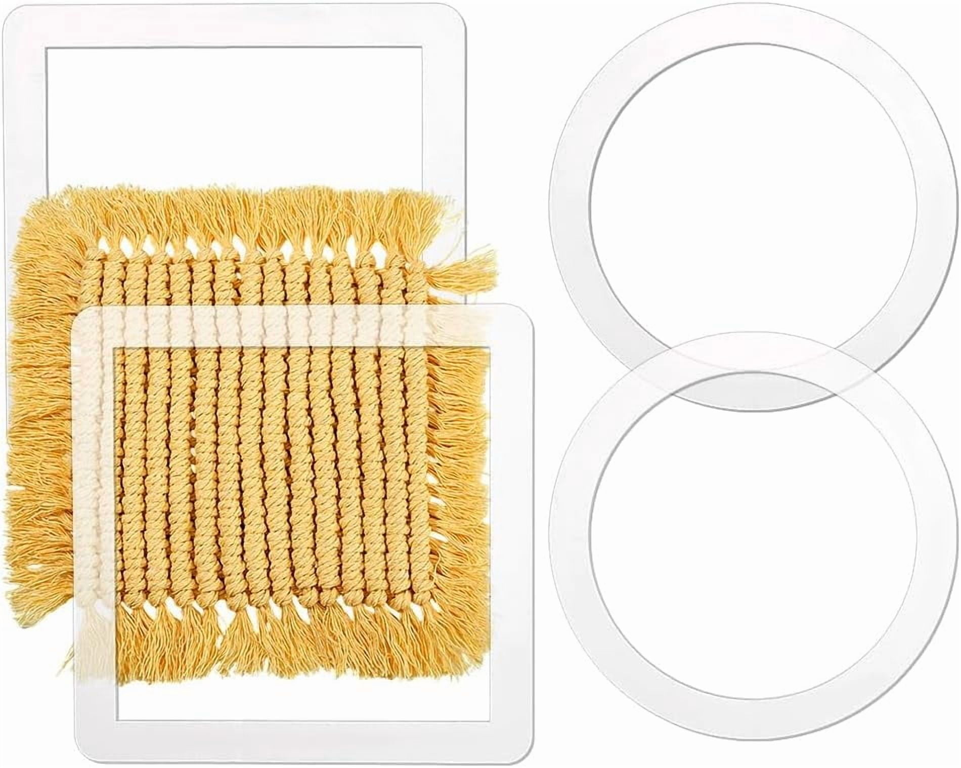 4Pcs Macrame Cutting Molds 2 Styles Macrame Cutting Template Macrame ...