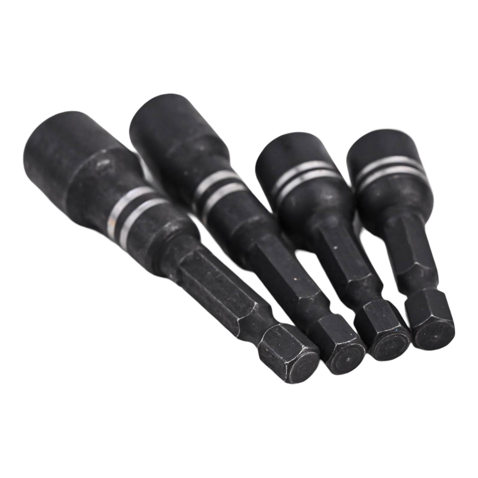 4Pcs Magnetic Socket Nut Driver Drill Bit Set Hexagonal Handle Tool ...