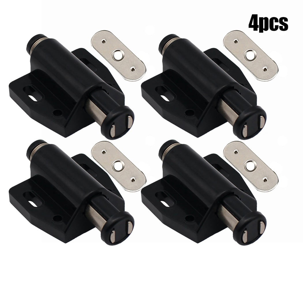4Pcs Magnetic Touch Latch for Cabinet Doors, Easy Open Push to Close ...