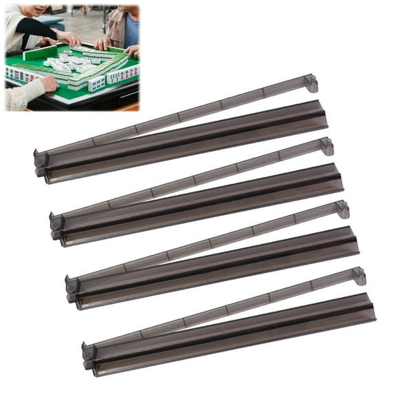 4Pcs Mahjong Rack Pusher Clear Acrylic Heavy Duty Portable ...