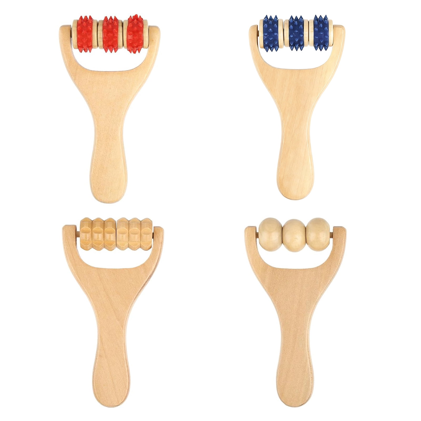 4Pcs Manual Massagers Roller Therapies Tools for Deeply Tissue ...