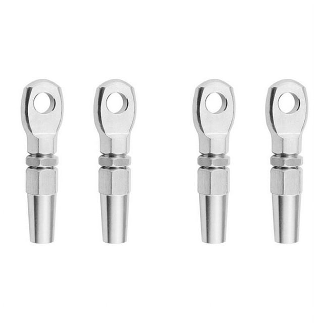 4Pcs Marine Grade 316 Stainless Steel Swageless Eye Terminal Wire Cable ...