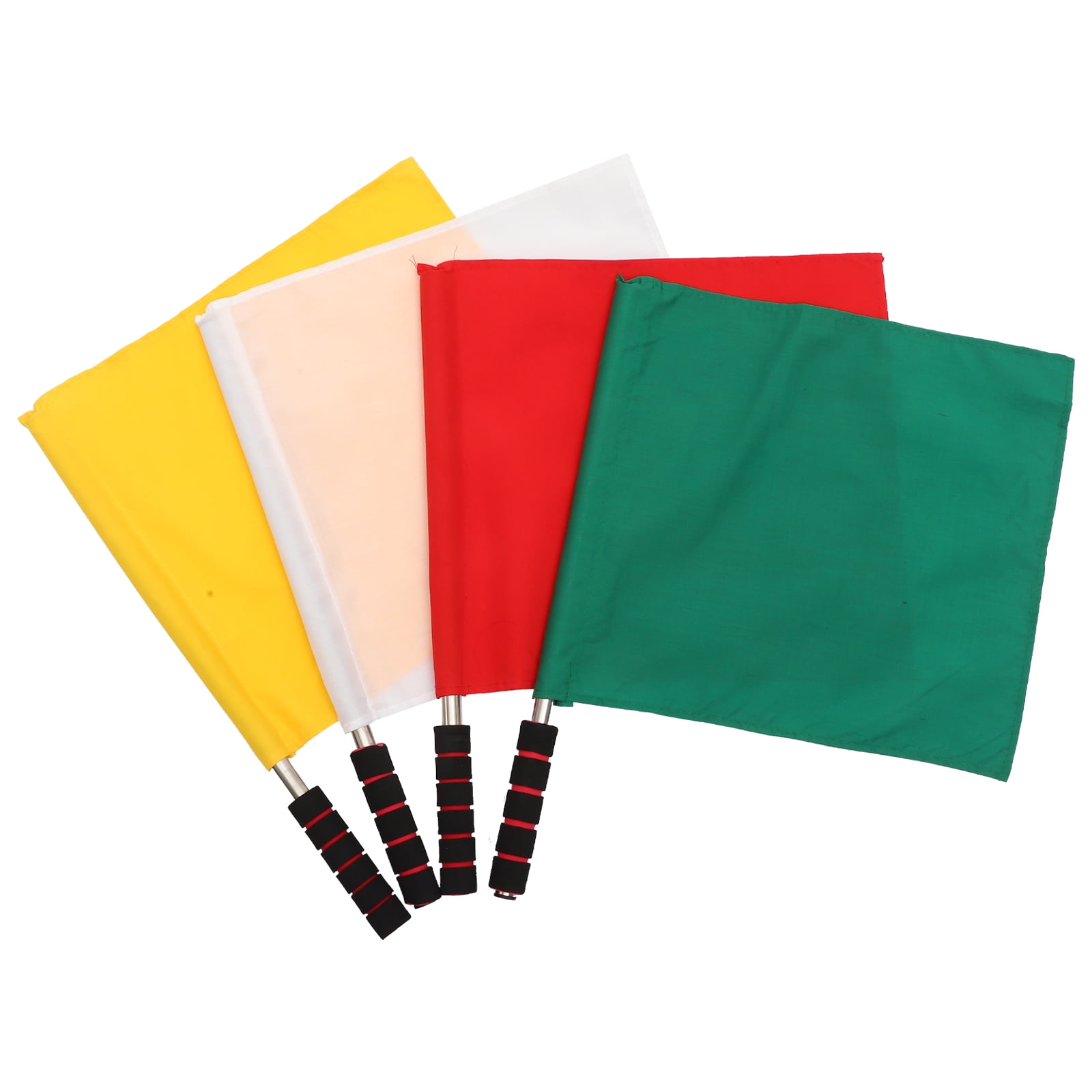 4Pcs Match Conducting Flag Race Signal Flags Referee Warning Flags Referee Signal Flag for Race ...