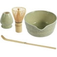 4Pcs Matcha Making Kit, Ceramic Bowl, Bamboo Whisk and Scoop, Matcha ...