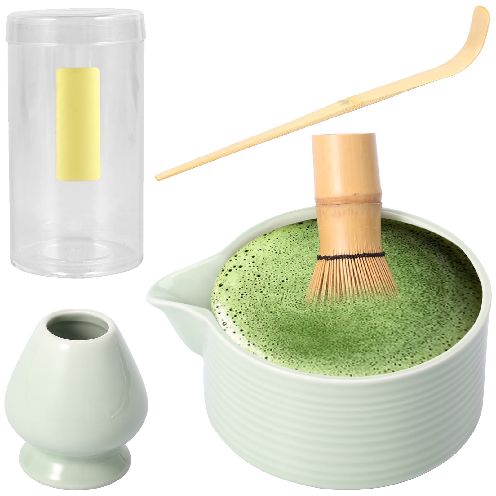 4Pcs Matcha Tea Tool Set Matcha Whisk Set Japanese Style Tea Making Kit ...