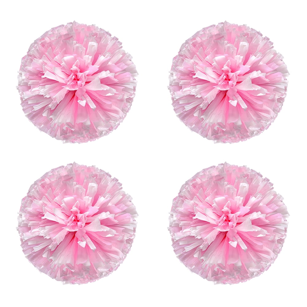 4Pcs Matte Cheerleading Pom Poms Handheld PE Flower Cheer Poms Large ...