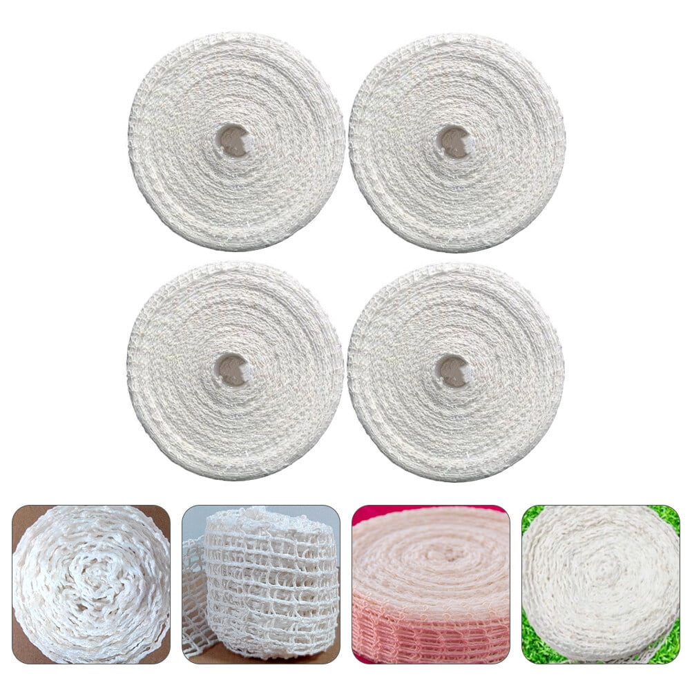4Pcs Meat Netting Roll Cotton Ham Sock Elastic Meat Netting Sausage Net ...