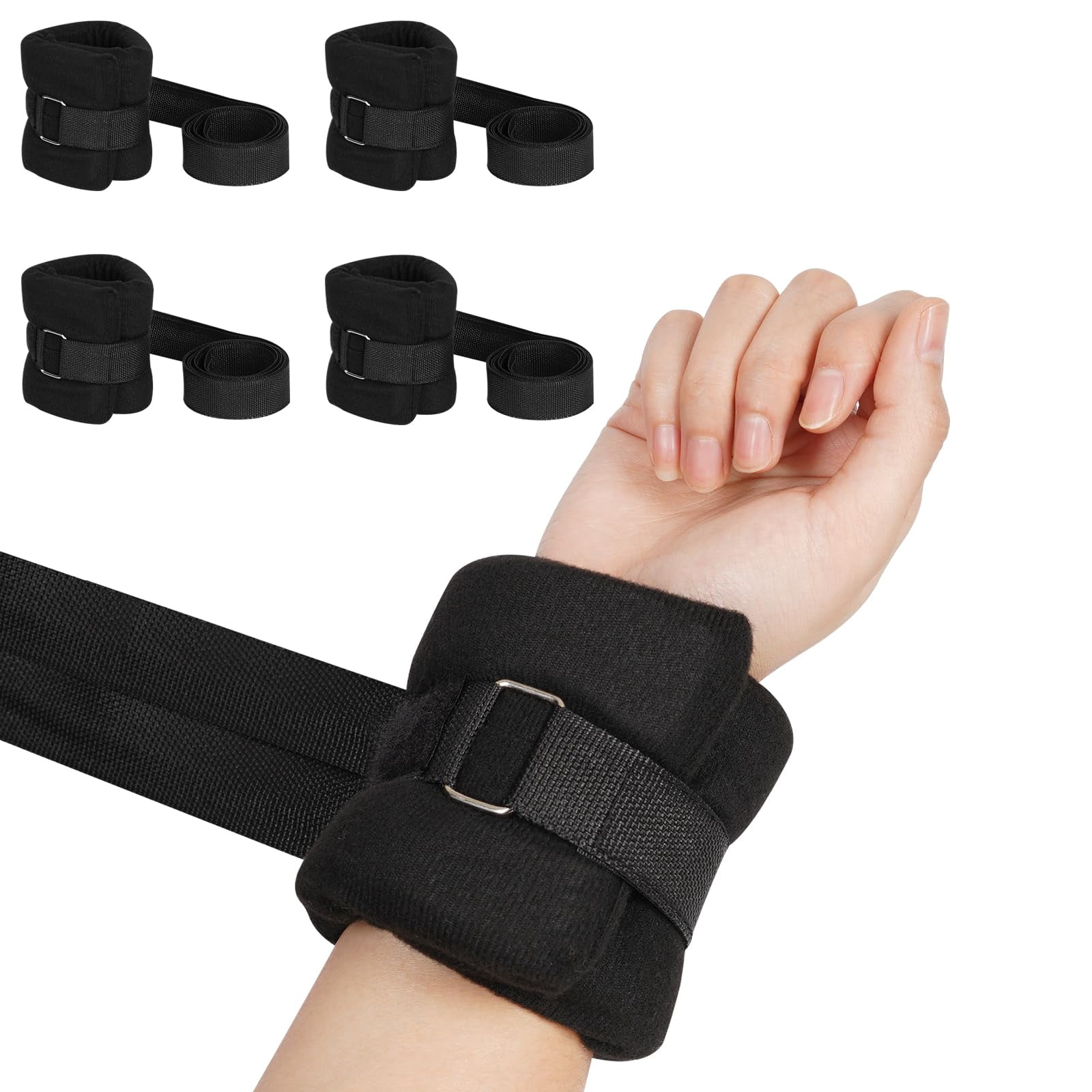 4Pcs Medical Restraints Patient Hospital Bed Quick-Release Limb Holders ...