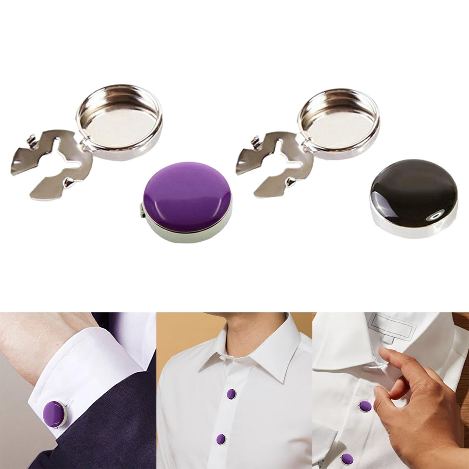 Segolike 4Pcs Men Cufflinks Ordinary Shirts Decor, Business Wedding ...