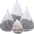 4Pcs Mesh Laundry Bags with Drawstring Closure for Clothes, Underwear ...