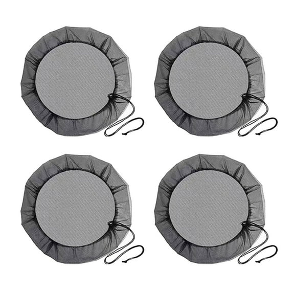 4Pcs Meshing Covering for Rain Bucket with Drawstring Meshing Water ...
