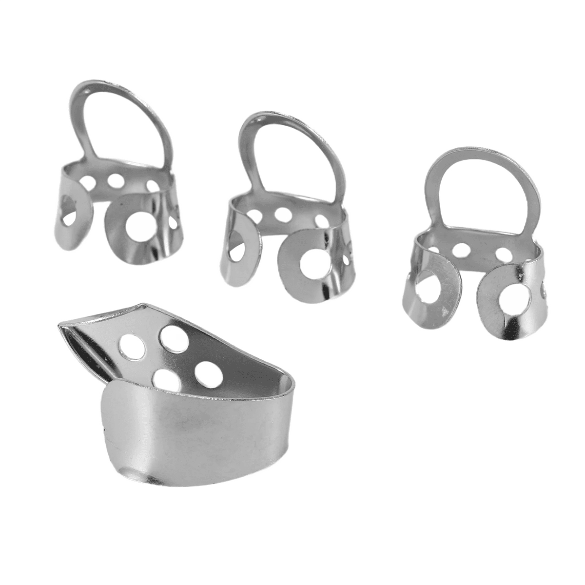 4Pcs Metal Adjustable Thumb Finger Guitar Picks for Acoustic Guitar ...