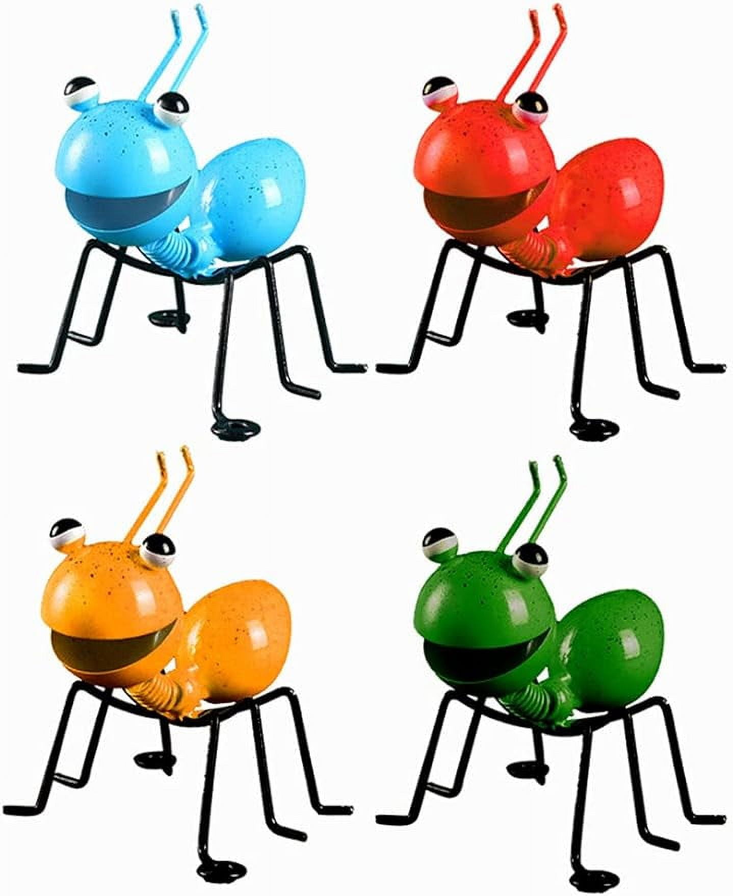 4Pcs Metal Ants Garden Decor Insect Ornaments Indoor or Outdoor Garden ...