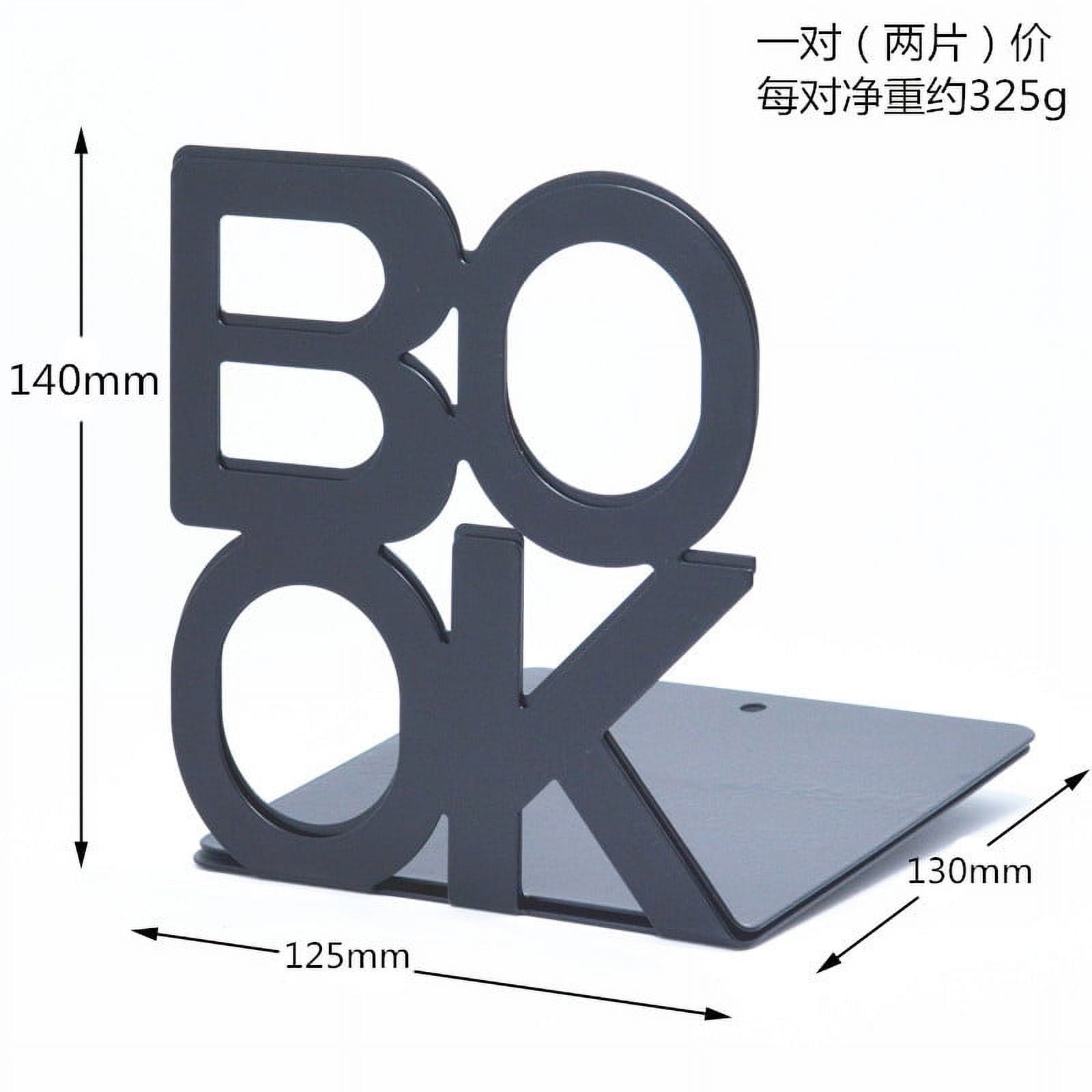 4Pcs Metal Bookends Book Holders Shaped Bookend Metal Bookends Small ...