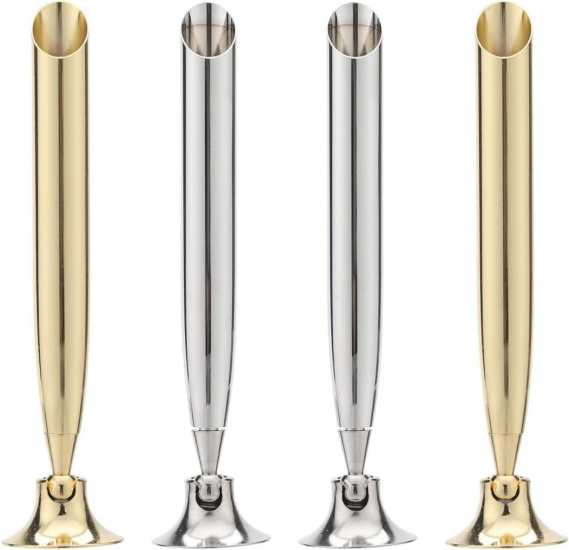 4Pcs Metal Desk Pen Holder Desktop Swivel Pencil Base Stand Dip Pen ...