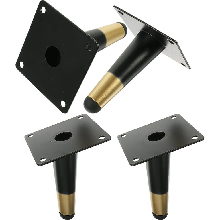 4Pcs Metal Furniture Legs Couch Replacement Legs Metal Sofa Legs Oblique Cone Cabinet Legs