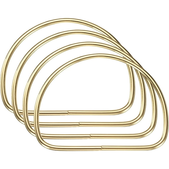 4Pcs Metal Purse Handle, D Ring Handbag Ring Buckle Bag Handle ...
