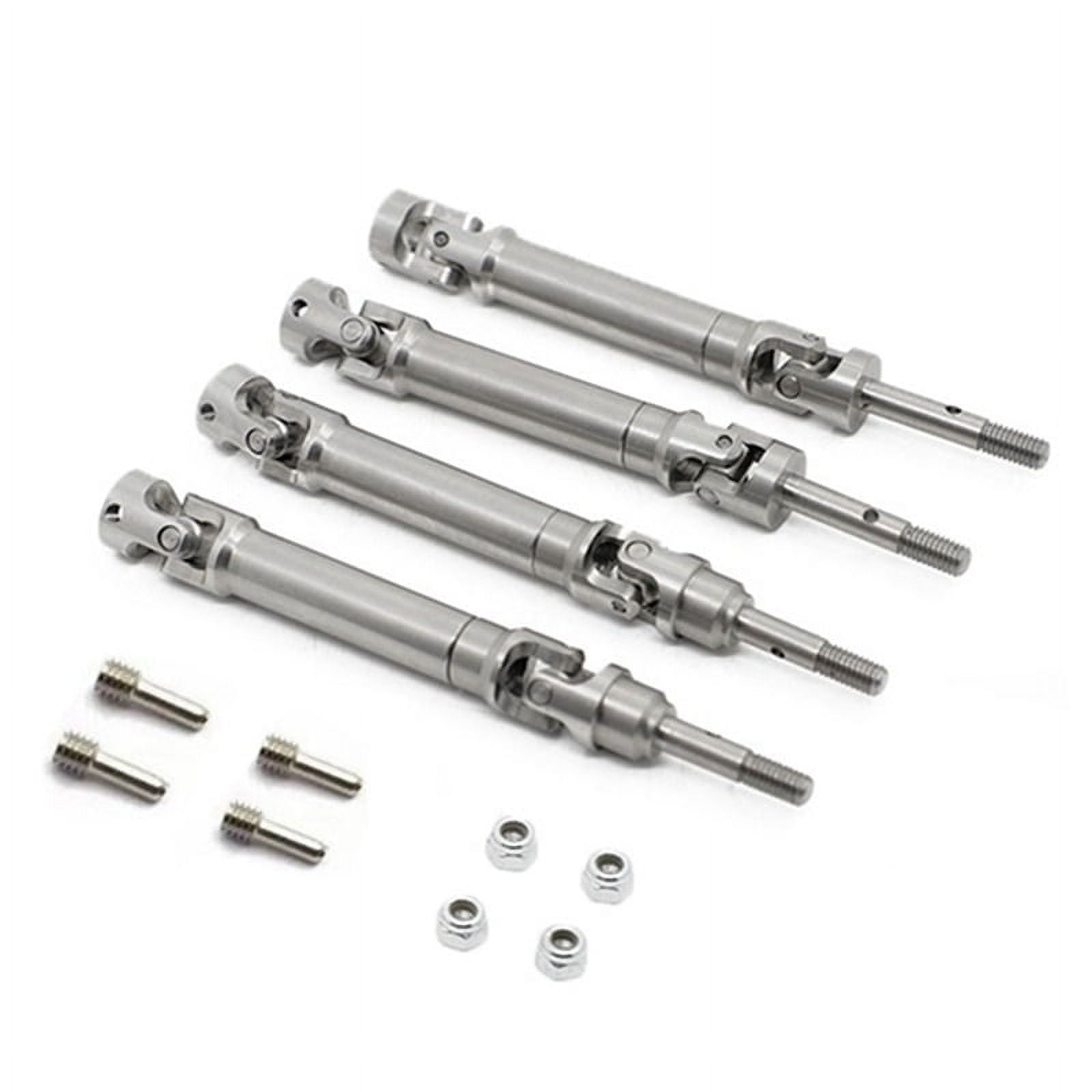 4Pcs Metal Stainless Steel Drive Shaft CVD for 1/10 Slash Stampede VXL 4WD RC Car Upgrade Parts ...