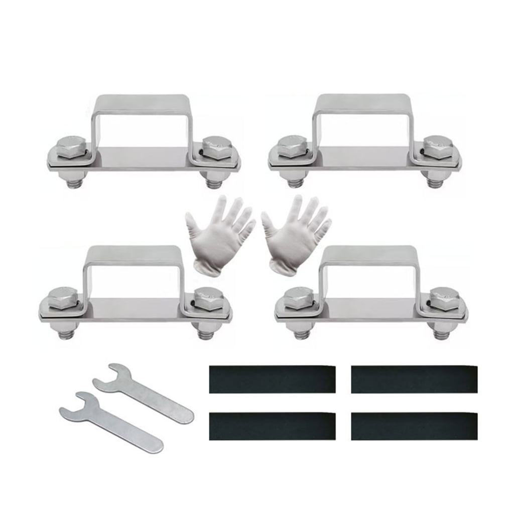 4Pcs Metal Steels pipe Clamp Replacement Right Angles Bracket Secure ...