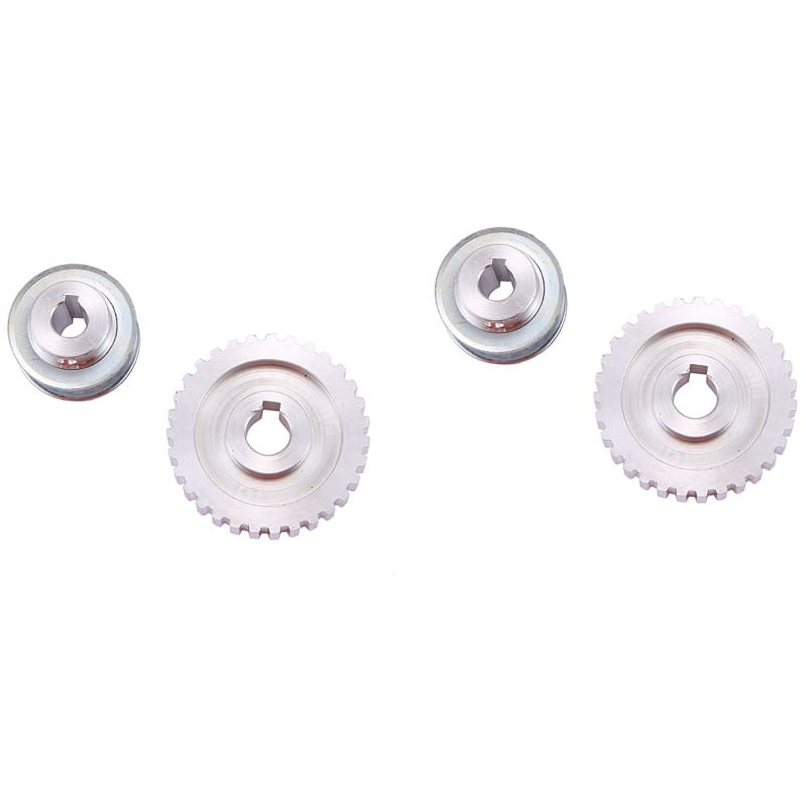 4Pcs Metal Synchronous Pulley Gear Motor Belt Drive Wheel S Cj0618 Mini ...