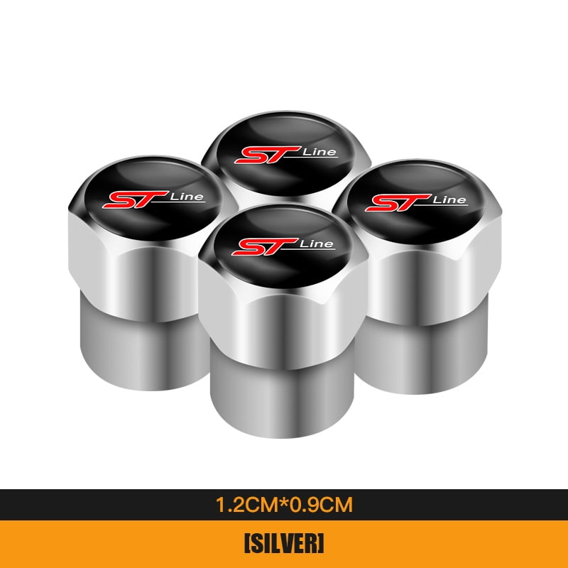 4Pcs Metal Tire Valve Caps Car Tyre Air Stems Cover For Ford Focus mk2 ...