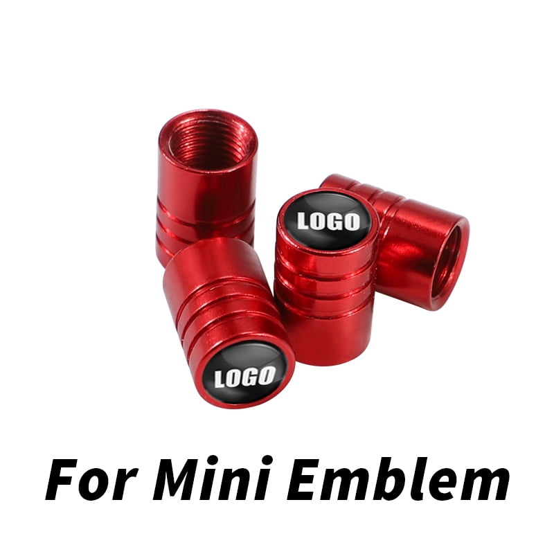 4Pcs Metal Tire Valve Caps Car Tyre Air Stems Cover For MINI Cooper JCW ...