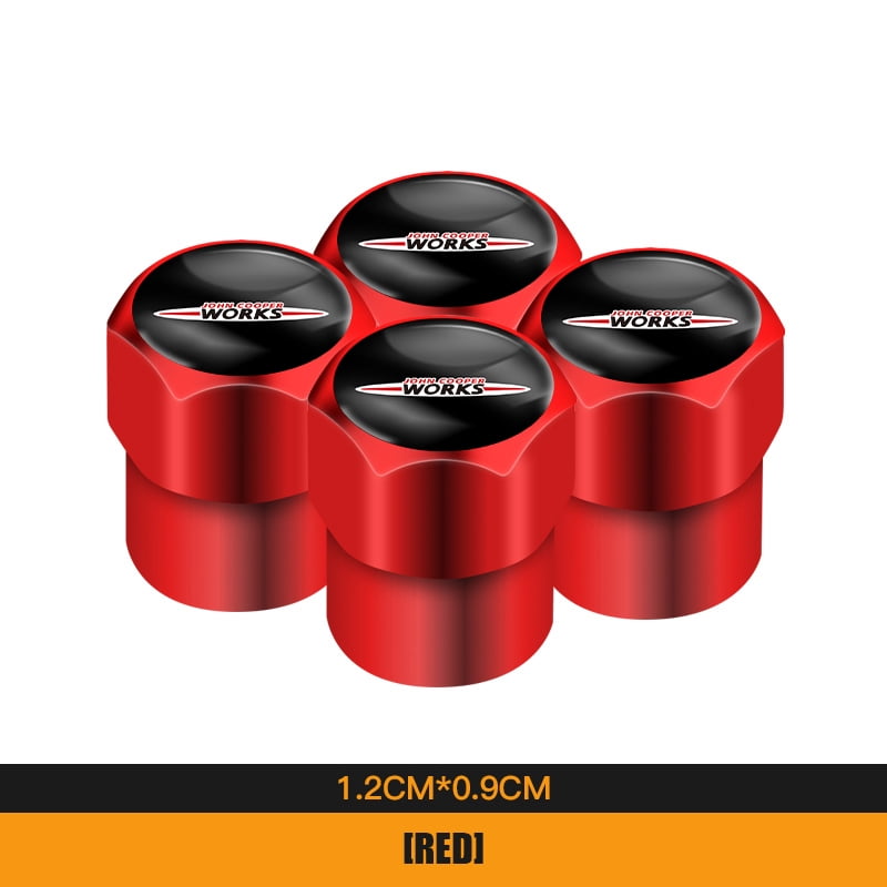 4Pcs Metal Tire Valve Caps Car Tyre Air Stems Cover For MINI Cooper JCW ...