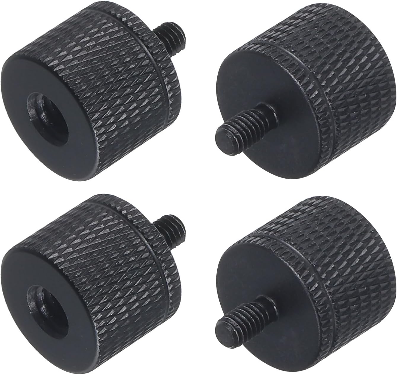 4Pcs Mic Stand Adapter 1/4 Female to M4 Male Camera Screw Thread Adapter for Microphone Tripod ...